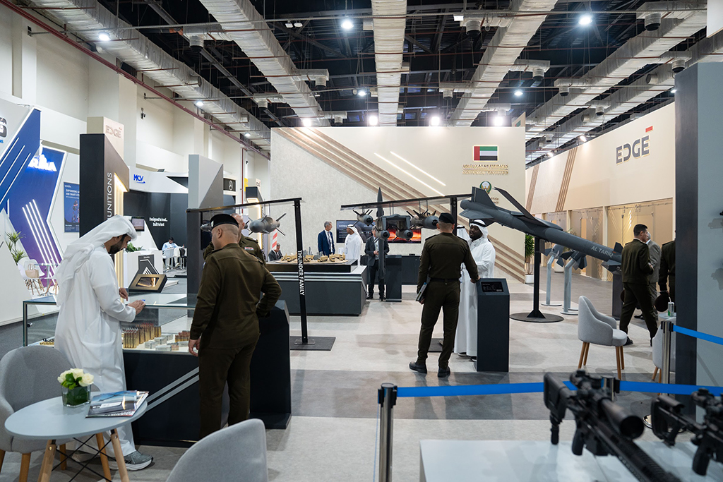 The UAE pavilion continues to showcase prominent defence industries and ...